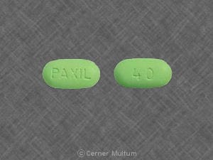 Pill Finder: PAXIL 40 Green Elliptical / Oval - Medicine.com
